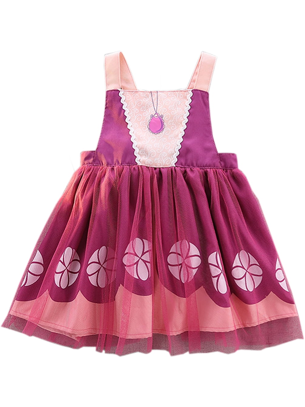 WIBACKER 1-4T Princess Dress Up Aprons Dress for Toddler Girls, Kids ...