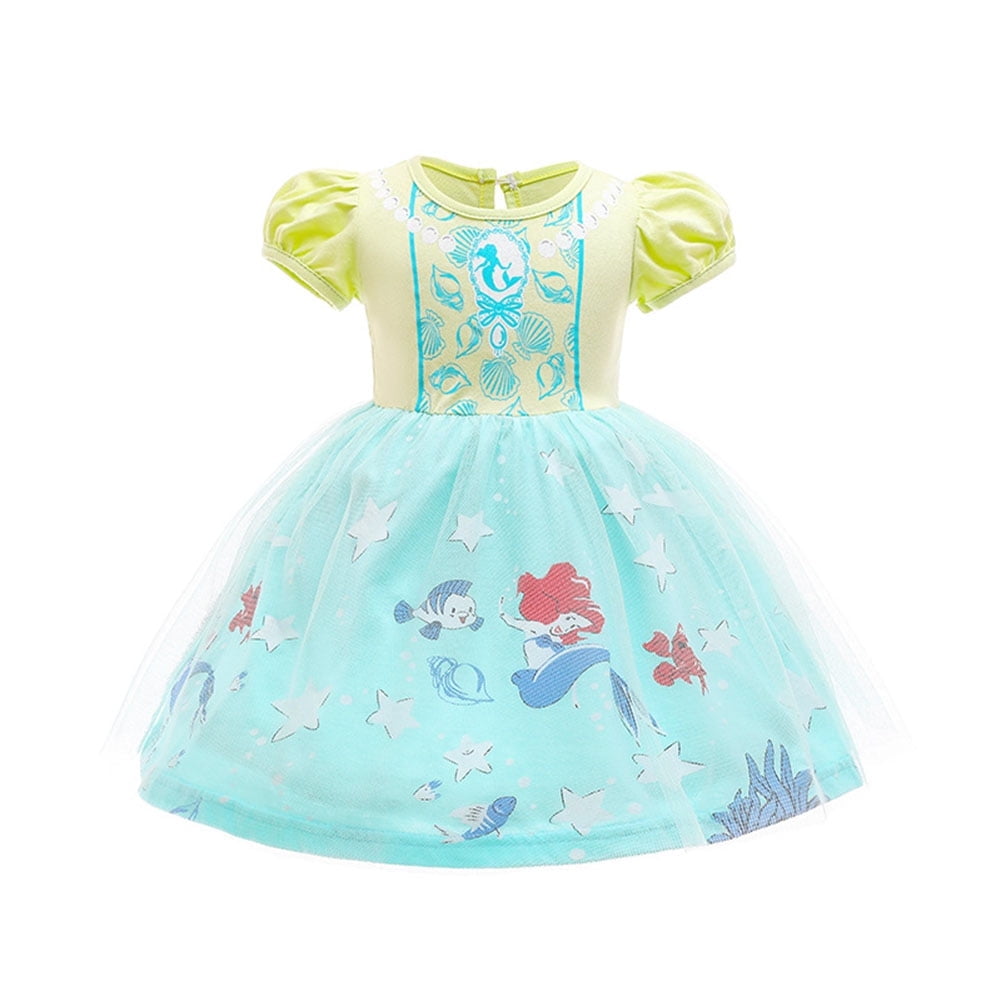 WIBACKER 1-6T Toddler Kid Baby Girls Fancy Party Puff Sleeve Princess ...