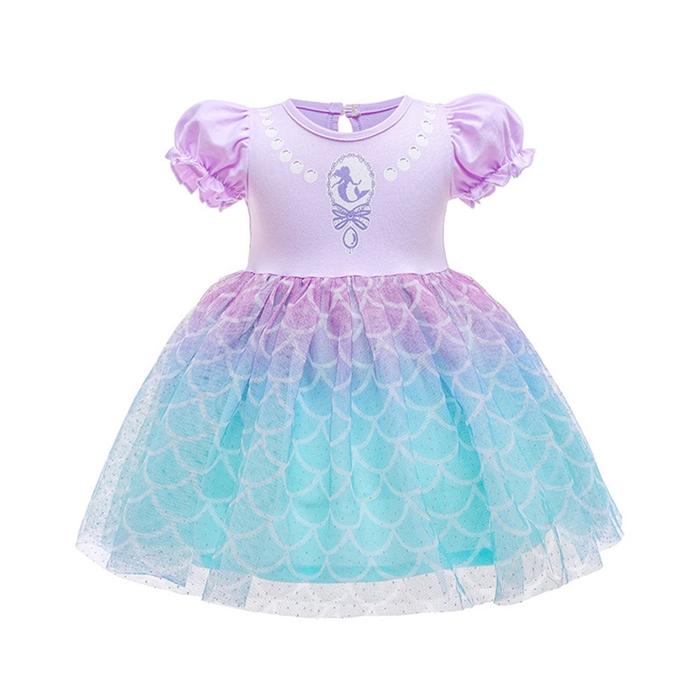 WIBACKER 1-6T Toddler Kid Baby Girls Fancy Party Puff Sleeve Princess ...