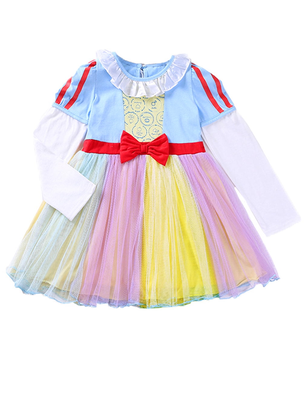 WIBACKER 1-6Y Girls Princess Costumes Dresses Fancy Dress Up Clothes ...