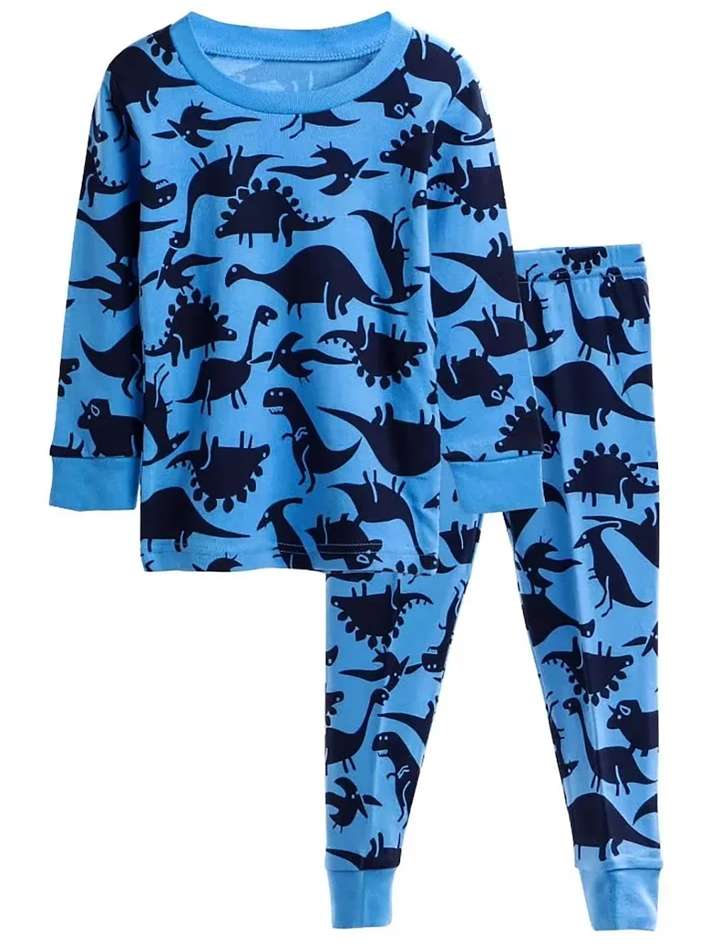 WIBACKER 1-7 Years Toddler and Little Boys' Long Sleeve Top and Pants Regular Fit 100% Cotton 2 ...