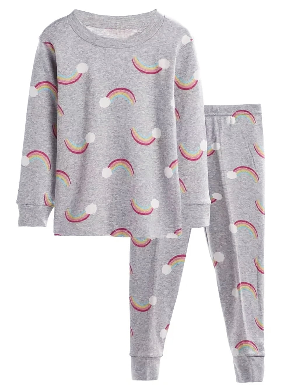 WIBACKER 1-7 Years Toddler and Little Girls' Long Sleeve Top and Pants Regular Fit 100% Cotton 2 ...