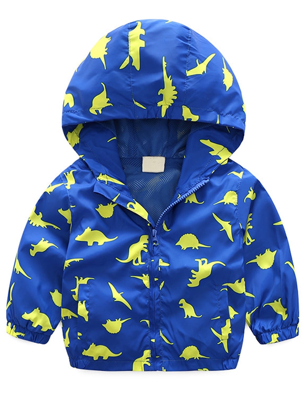 WIBACKER 2-6T Toddler Boys Thin Waterproof Hooded Jackets Mesh Lined ...