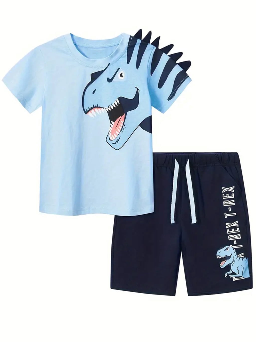 WIBACKER 2-7Y 100% Cotton Summer Pajamas for Toddler Boys 2 Piece Short ...