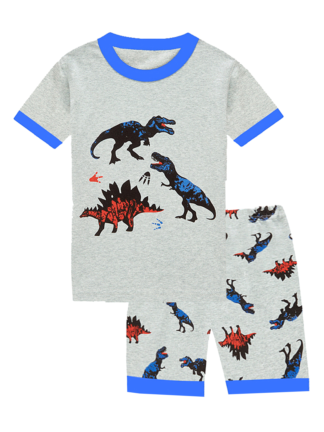 Lego Jurassic World Dinosaur Kids Short Sleeve 2 Piece Pajamas Set S21B221JW - Walmart.com