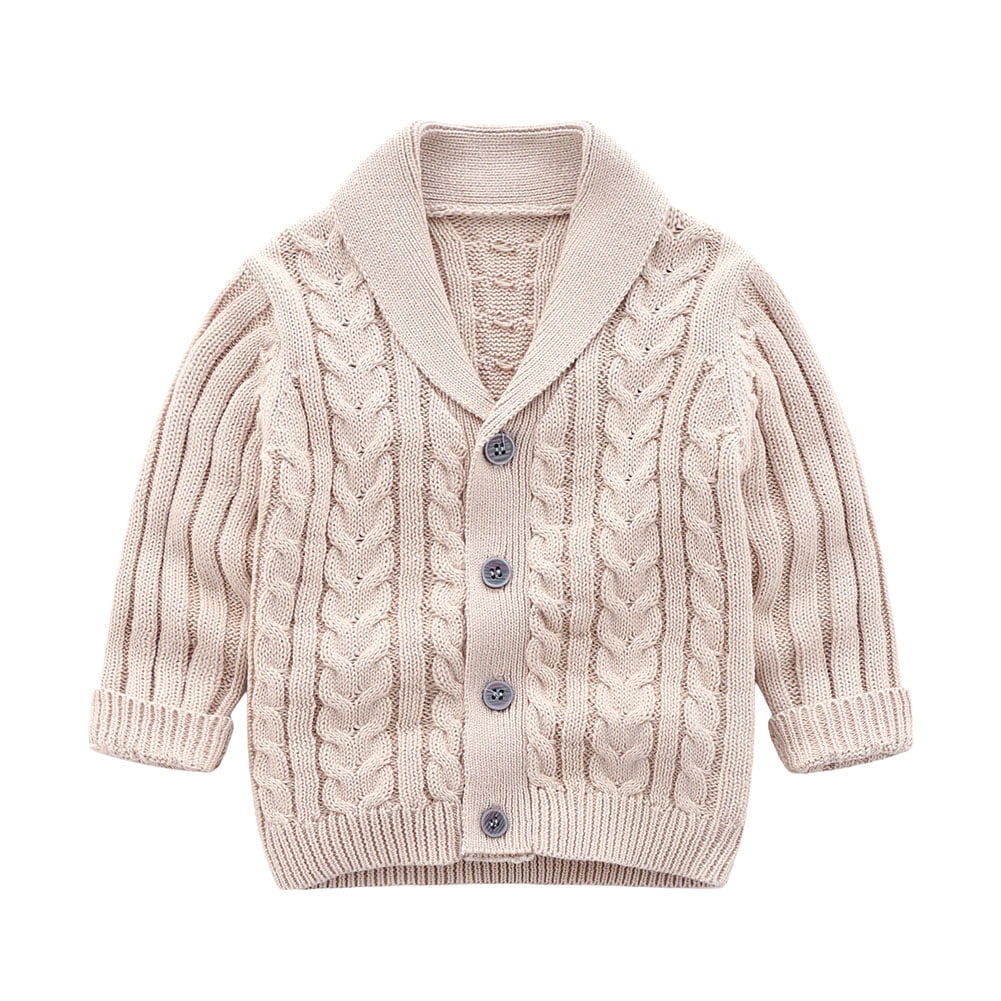 WIBACKER 6M-3T Baby Boy Girl V Neck Crochet Long Sleeve Cardigan ...