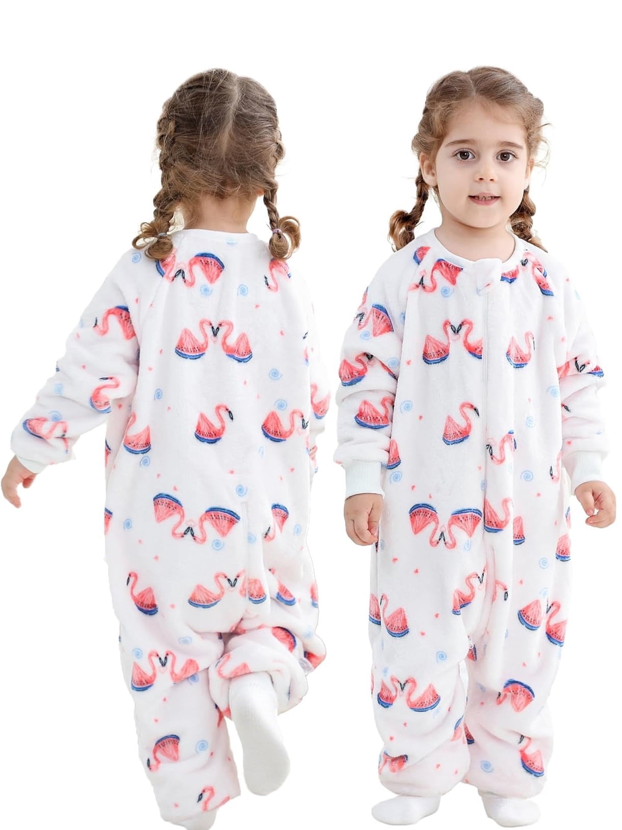 WIBACKER 6M-6Y Baby Warm Flannel Sleeping Bag, Infant Sleepsuit, Kids ...