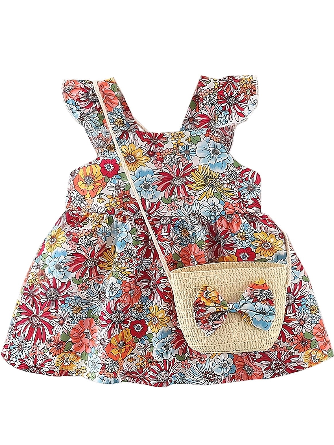 WIBACKER Baby Girl Mini Summer Dress Toddler Sleeveless Boho Holiday ...