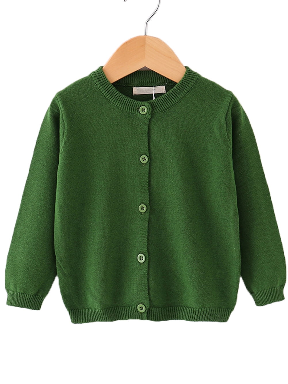 WIBACKER Baby Girls Boys Cardigan Long Sleeve Uniforms Knit Sweater ...