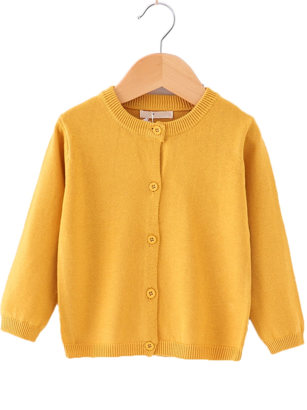 WIBACKER Baby Girls Boys Cardigan Long Sleeve Uniforms Knit Sweater ...