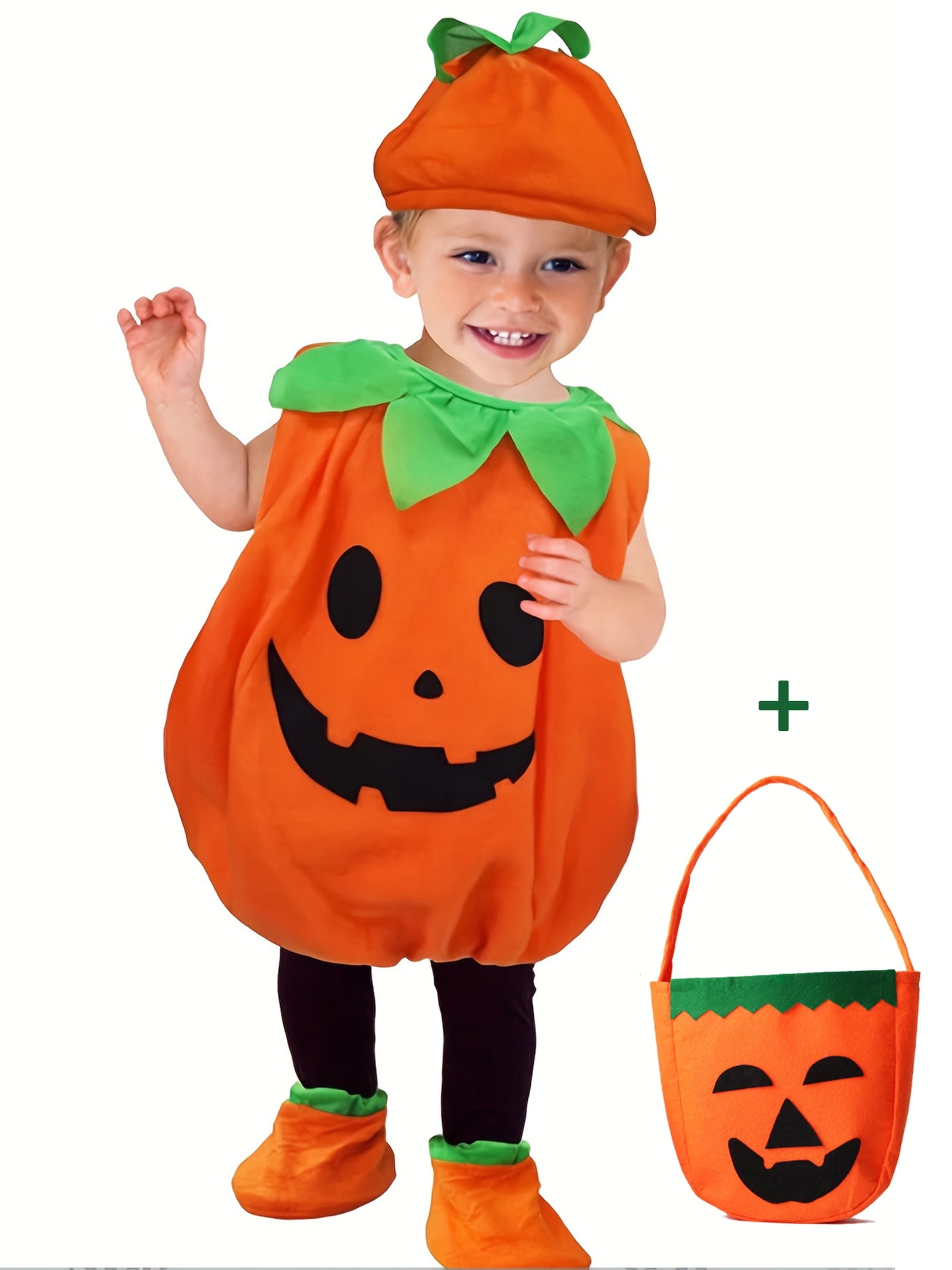 WIBACKER Children Cute Halloween Pumpkin Costumes Kid Boy Girl Party ...