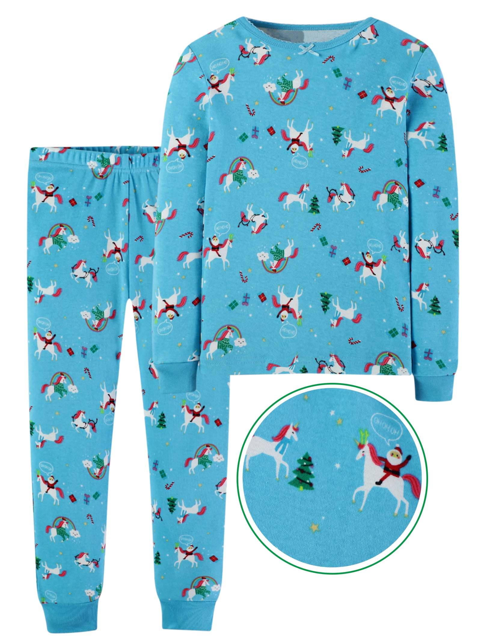 WIBACKER Kids 3-8Years Cotton Pjs Boys Girls Christmas Pajamas Toddler ...