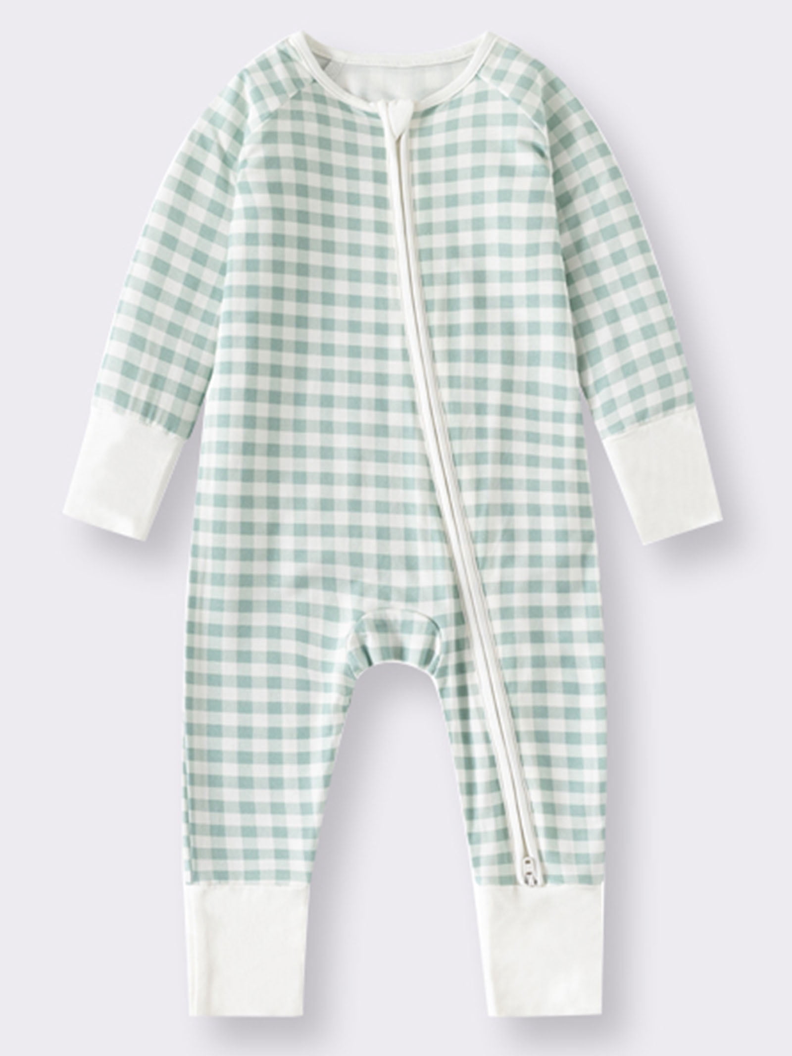 WIBACKER Newborn Viscose from Bamboo Sleeper 2-Way Zipper Pajamas for ...