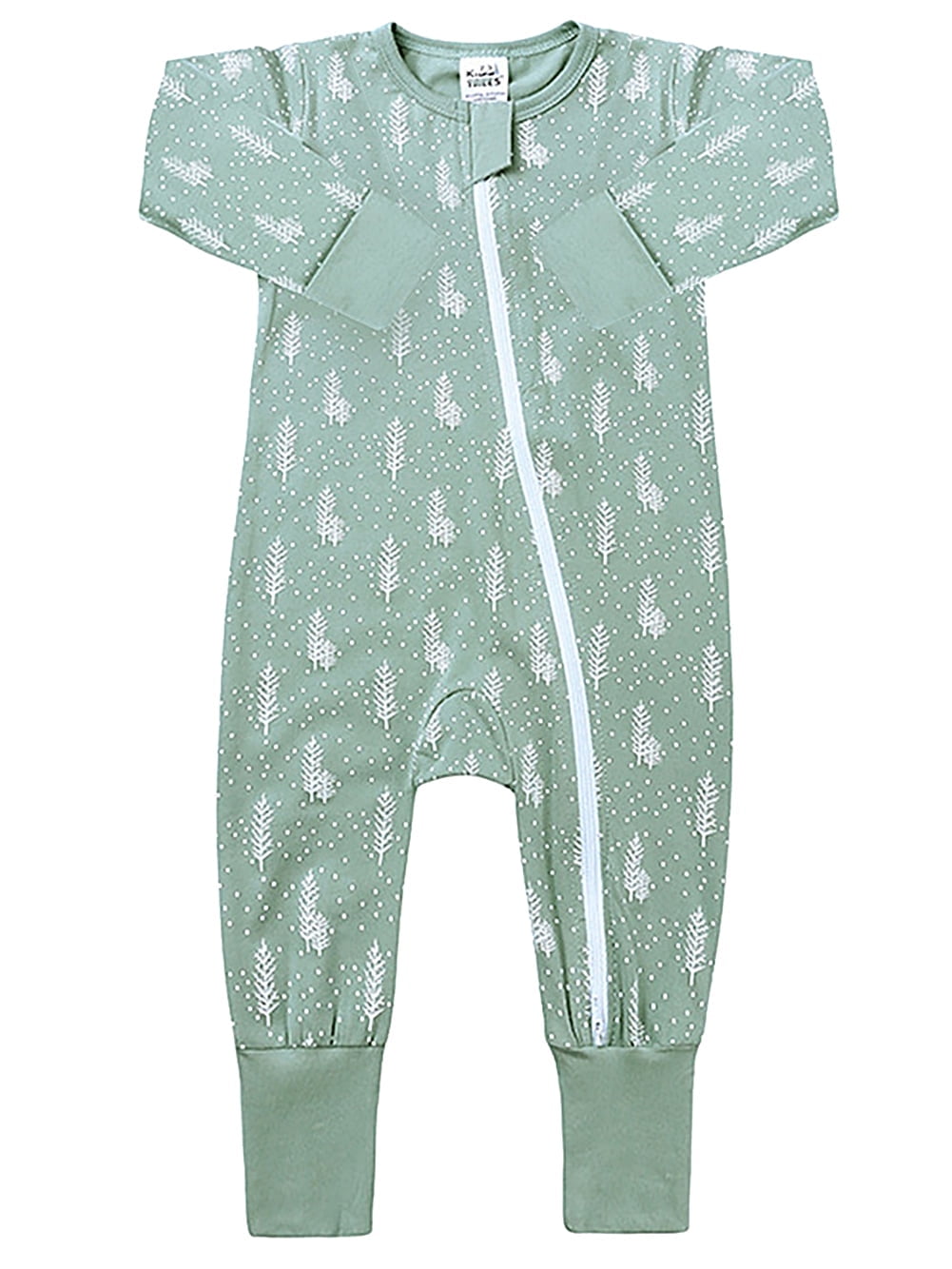 WIBACKER Soft Cotton Pajamas for Infant Baby Girls, 2 Way Zipper ...