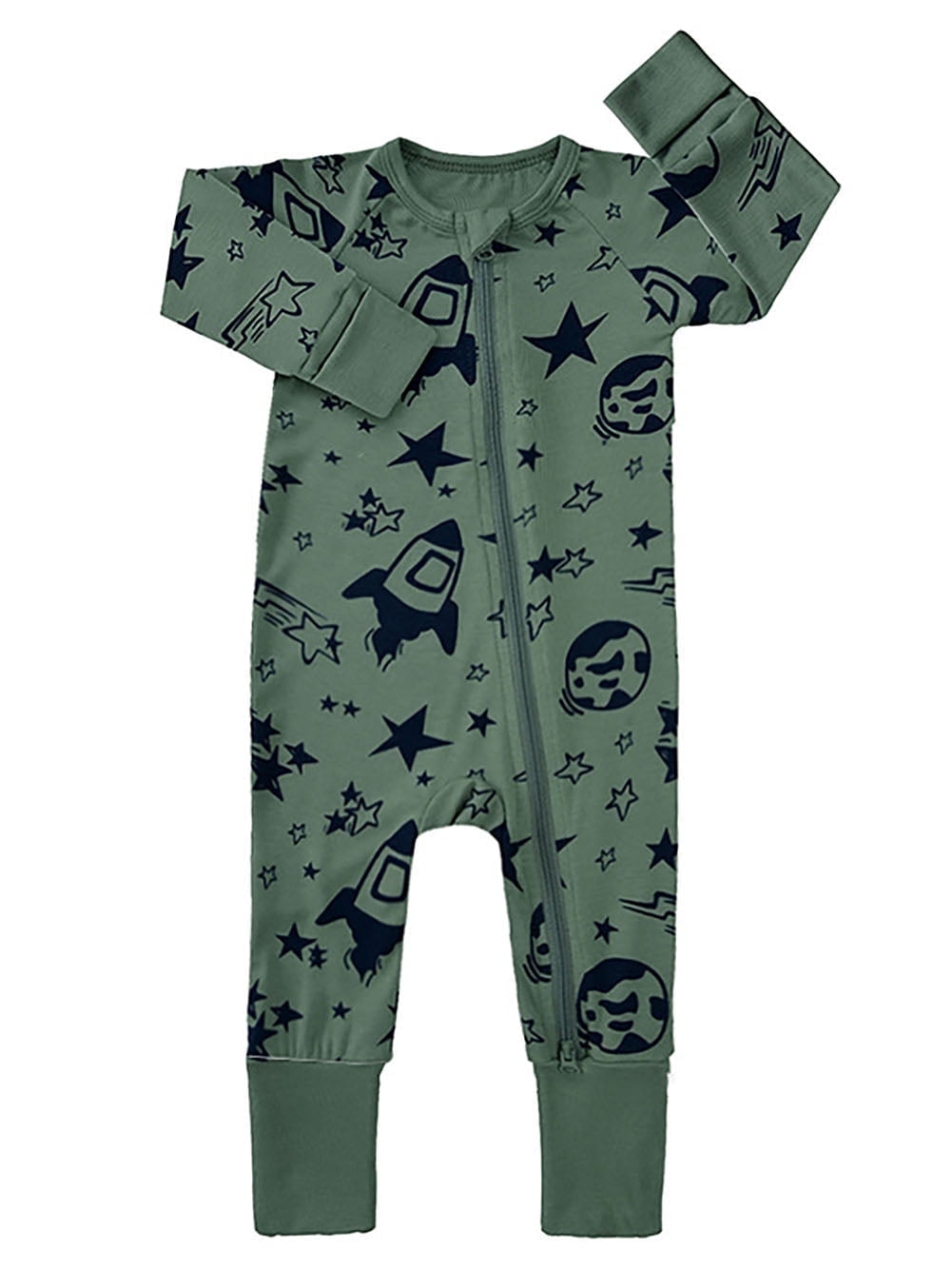 WIBACKER Viscose from Bamboo Footless Pajamas for Infant Baby Boys ...