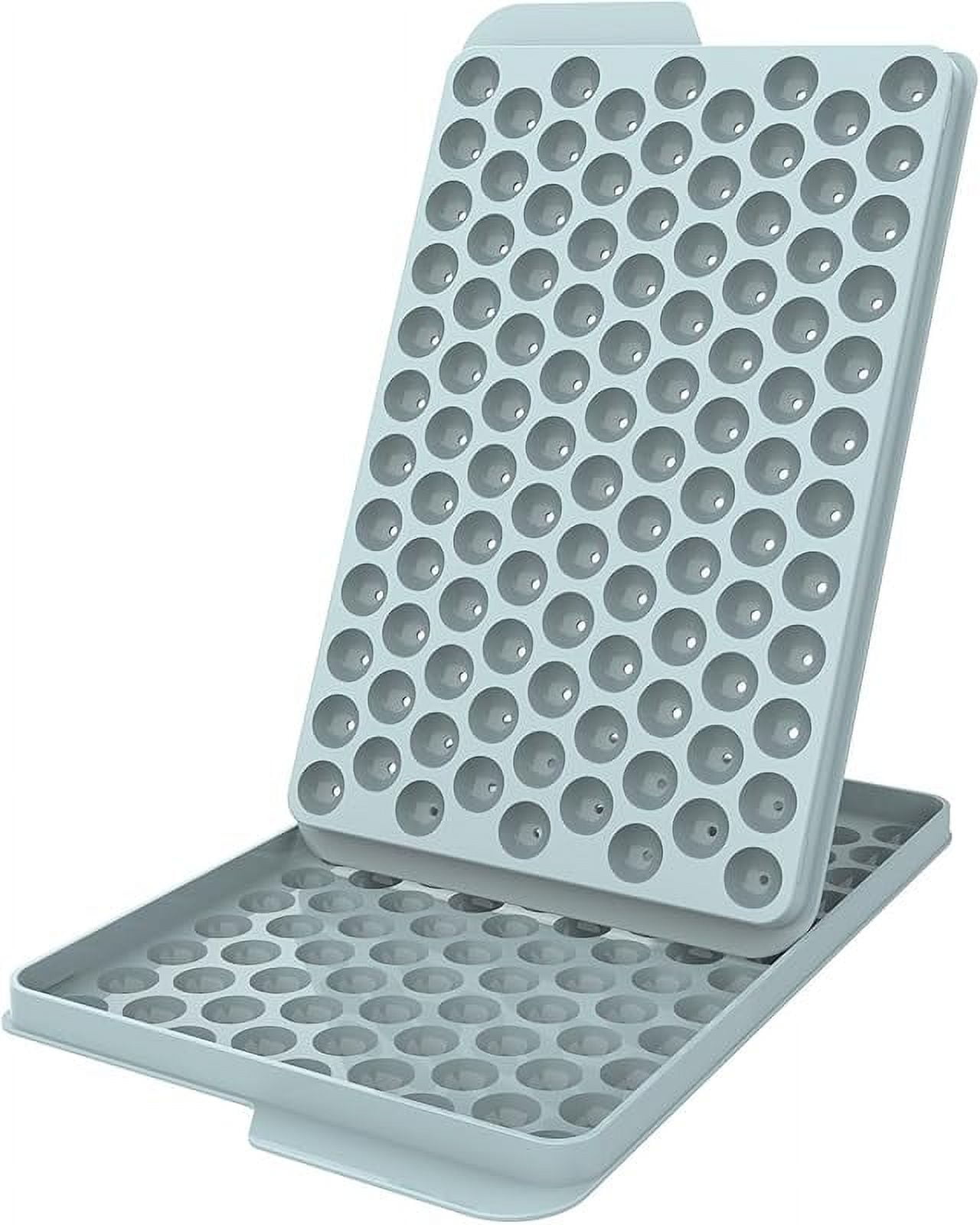 WIBIMEN Mini Ice Cube Trays, Small Tiny Round Pebble Crushed Nugget Ice ...