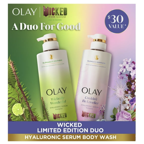 Olay Wicked Holiday Gift Pack: Enchanting Duo of Hydrating Body Washes ...