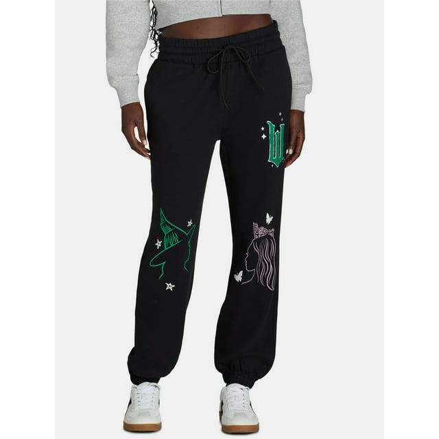 Wicked Embroidered Graphic Sweatpants, Women's - Walmart.com