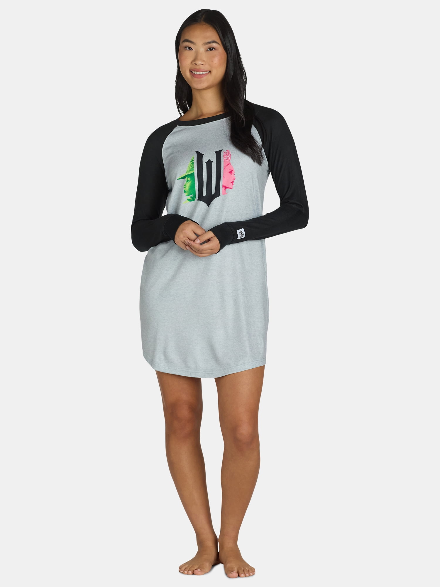 Wicked Women’s and Women’s Plus Graphic Print Sleepshirt, Sizes XS-2X ...