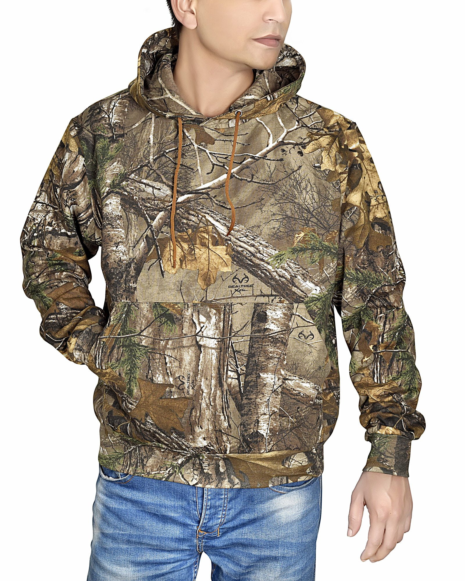 WICKED STOCK Men's Realtree Xtra Camo Pullover Hoodie for Hunting and ...