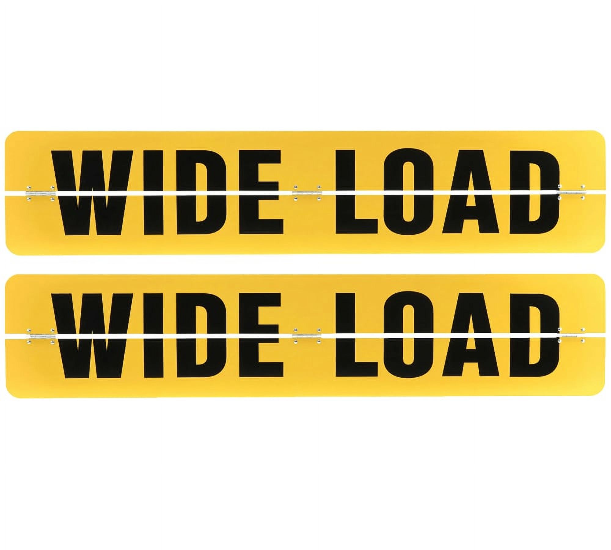 WIDE LOAD Aluminum Center Hinged Sign 72" (L) x 12" (H) x 0.08 (w) for ...