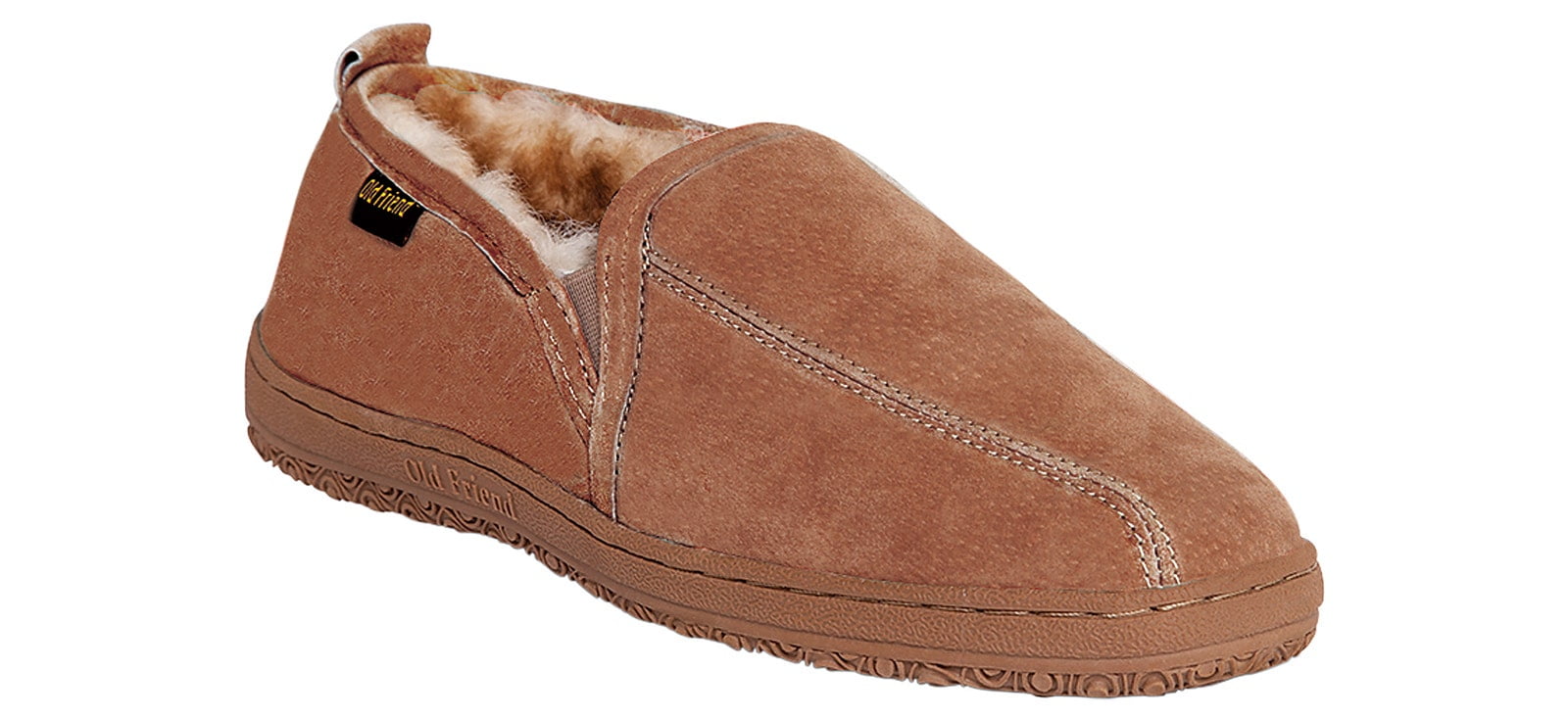 Old Friend Footwear Old Friend Romeo Wide Slipper Brown | 421205 215 ...