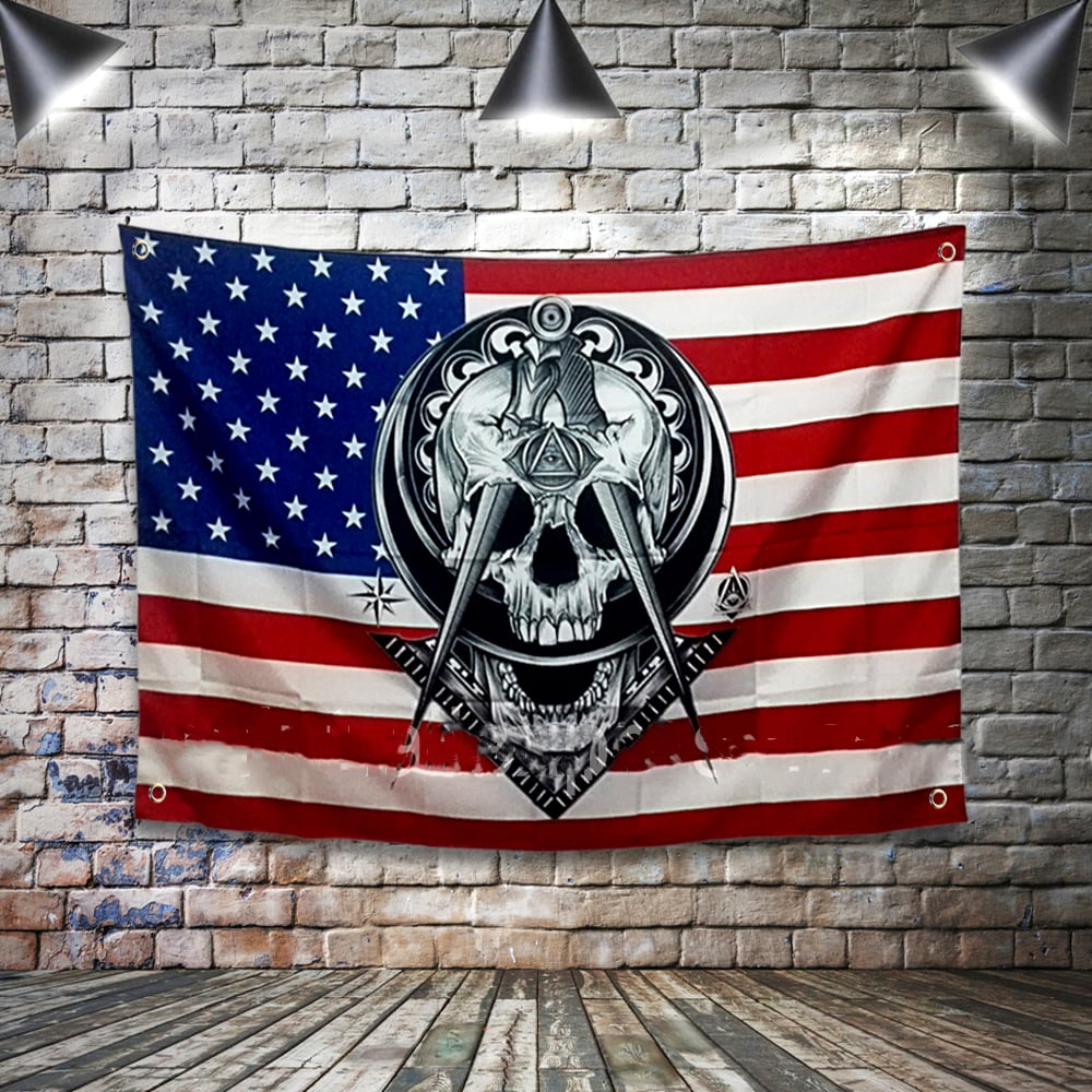 WIDOW'S SON USA FLAG Knights Templar Art Posters and Prints Wall Chart ...