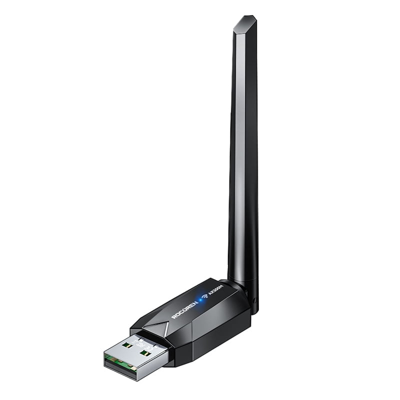 WIFI 6 USB Adapter AX300M Network Card Dongle 2.4GHz External Antenna ...