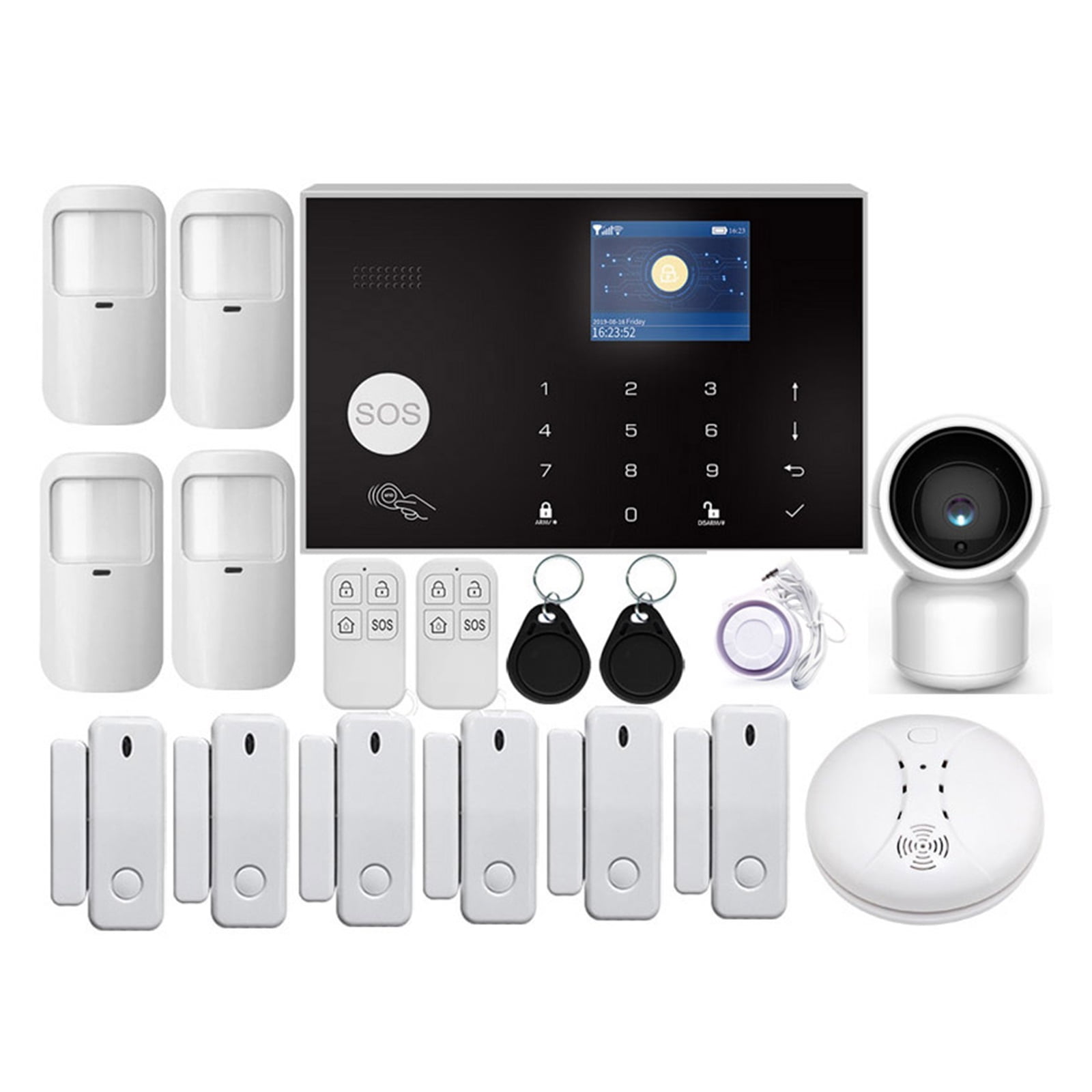 WIFI GSM Home Wireless Security Alarm System Kits Burglar-Alarm Anti ...