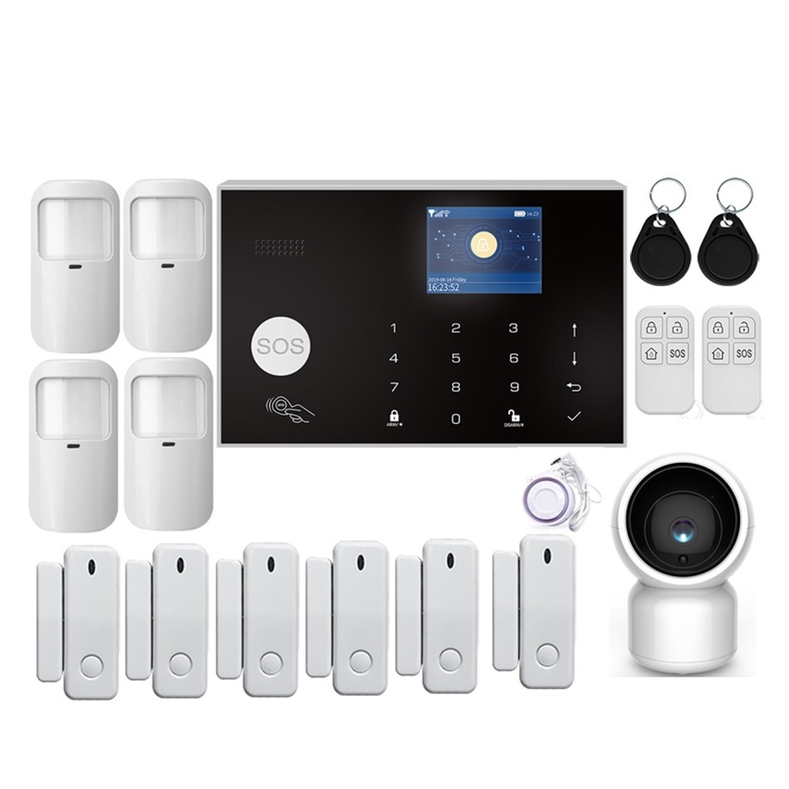 WIFI GSM Home Wireless Security Alarm System Kits Burglar-Alarm Anti ...