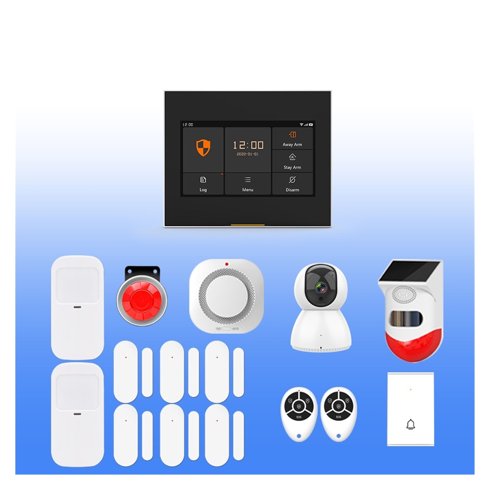 WIFI GSM Tuya Wireless Burglar Alarm System for Smart Home Camera PIR ...