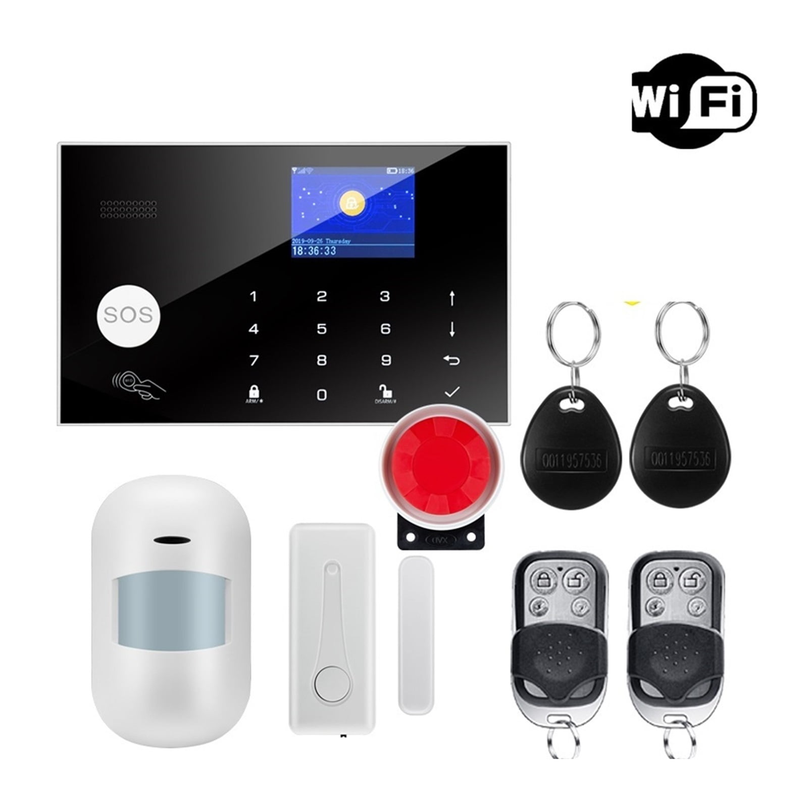 WIFI Intelligent Alarm Security System With Motion Sensor Smart Life ...