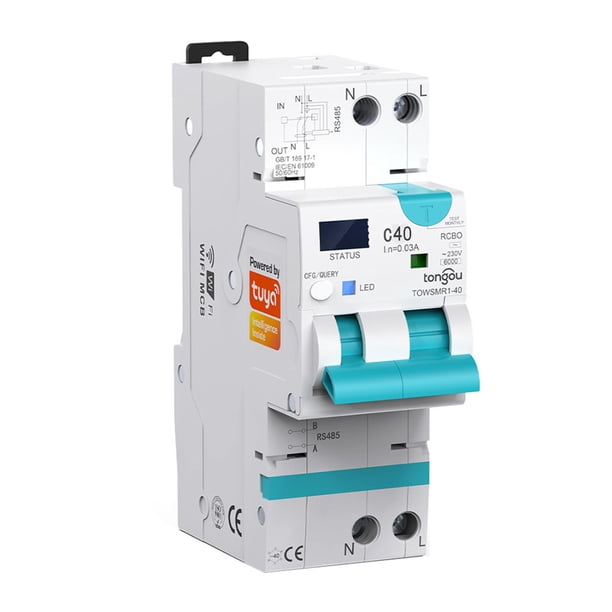 WIFI RCBO Adjustable Smart Circuit Breaker with Overcurrent Leakage ...