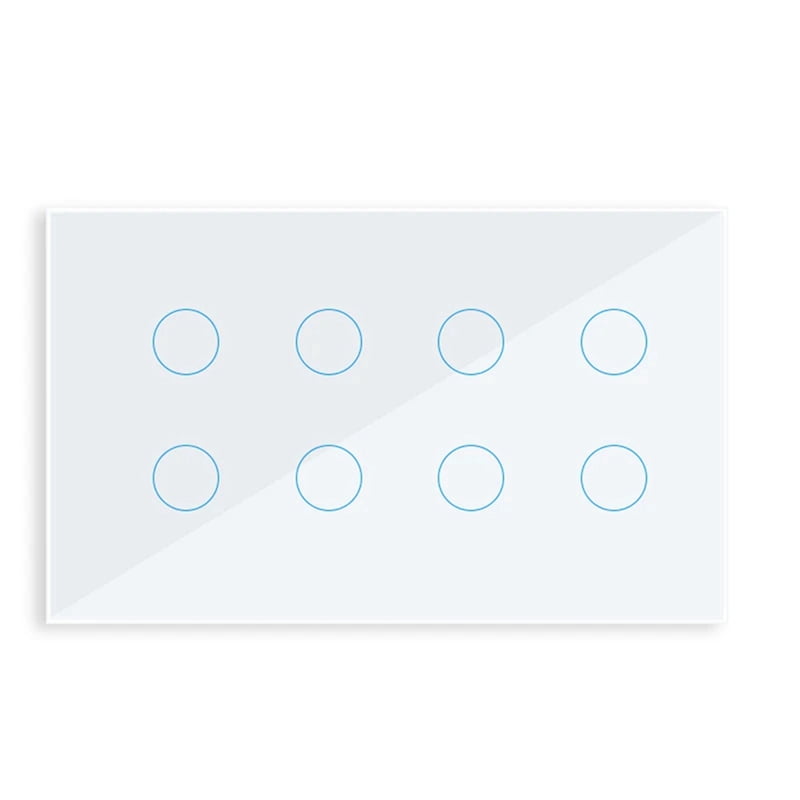 WIFI Smart Touch Light Wall Switch Interruptor Glass Panel 10 Gang Tuya ...