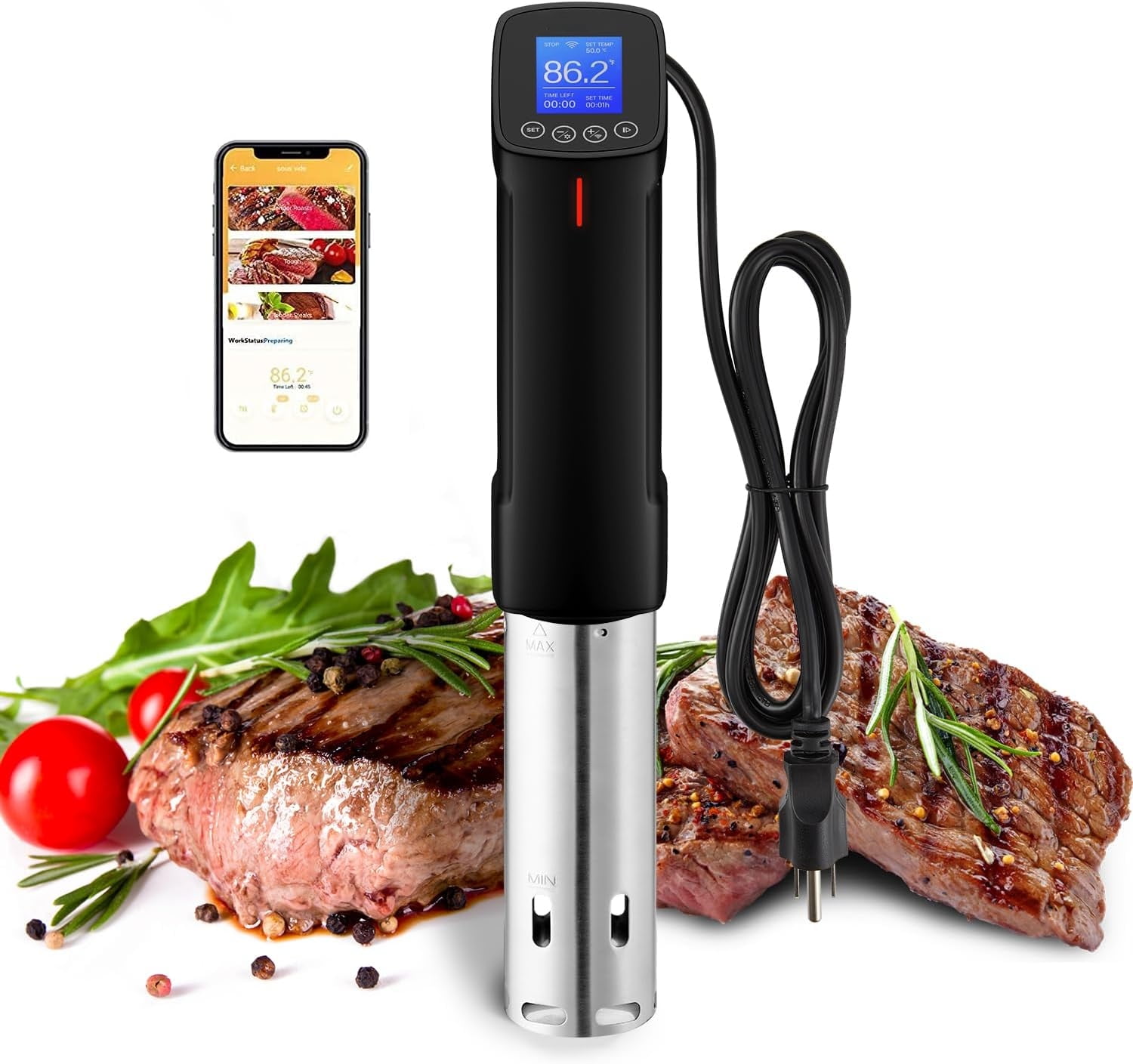 WIFI Sous Vide Cooker Sous Vide Machine Immersion Circulator, Thermal ...
