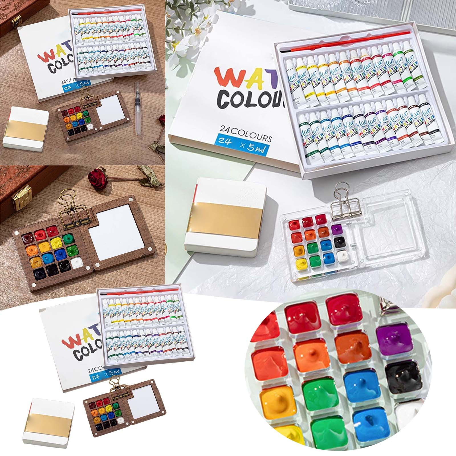 WIFKLSIIPG 2025 New Pocket Artist Watercolor Travel Set Mini Watercolor ...