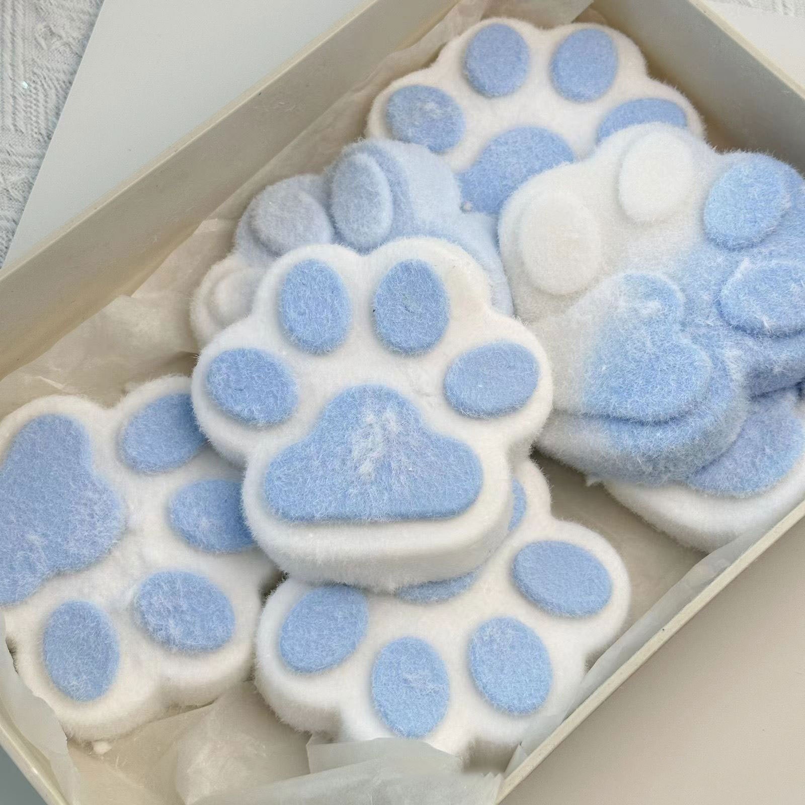 WIFKLSIIPG Cat Hand Pinch Toy Large Silicone Flocking Cat Pinch Thick ...