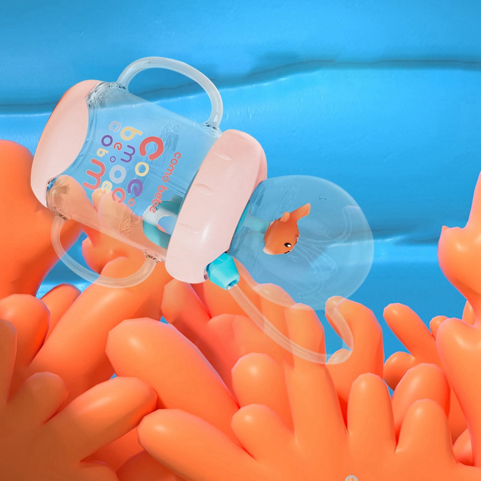 WIFKLSIIPG Children's Water Cup Squirt Sippy Cup Kindergarten Home ...