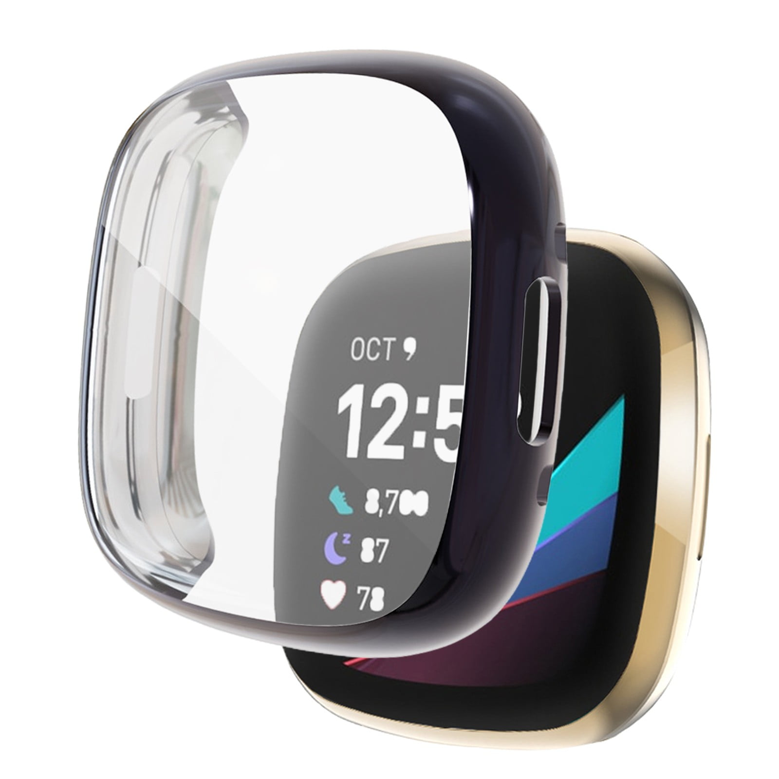 WIFKLSIIPG Compatible with Smartwatch Sense Protective TPU Material ...