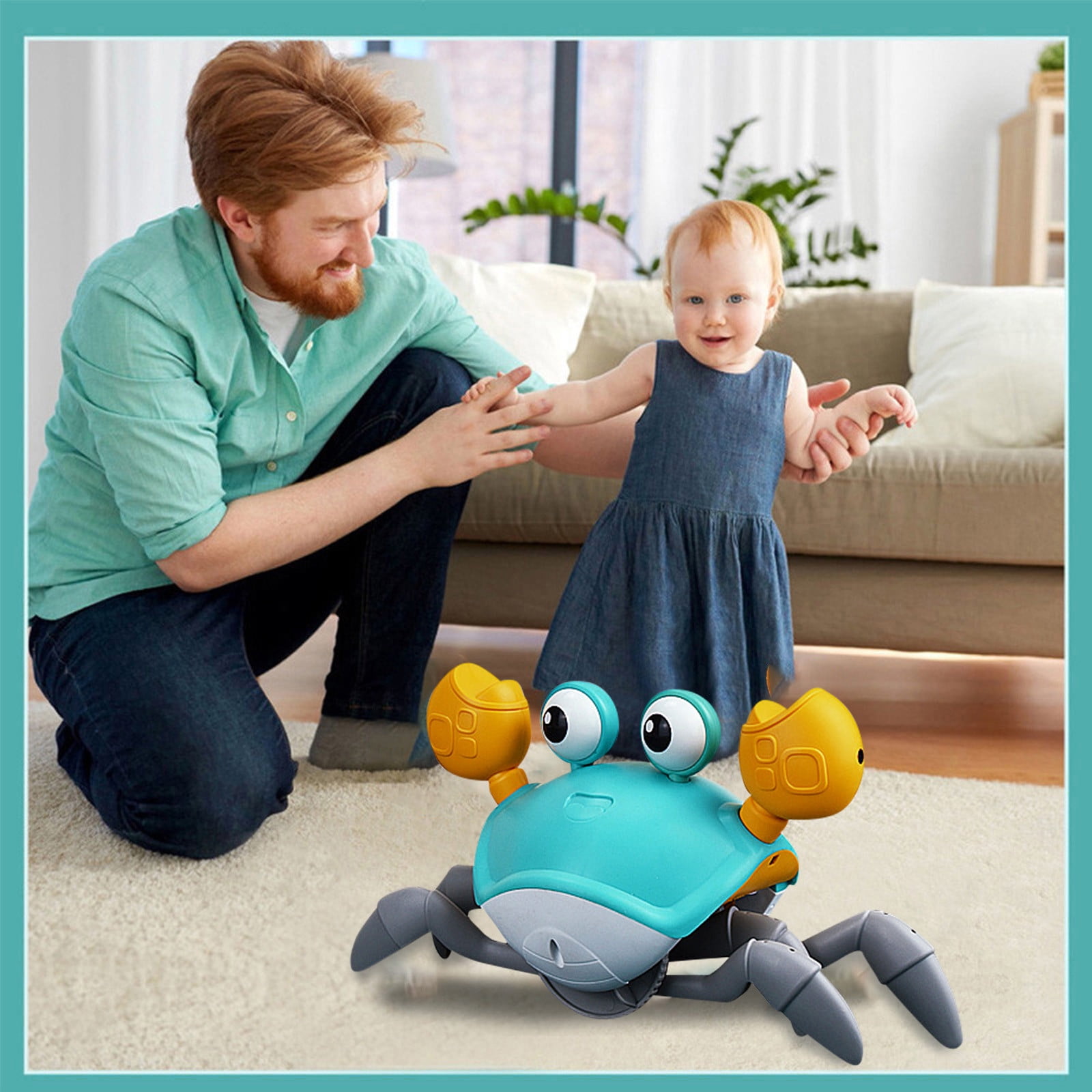 WIFKLSIIPG Crawl Crab Kids Toys with Lights and Music Interactive Toys ...