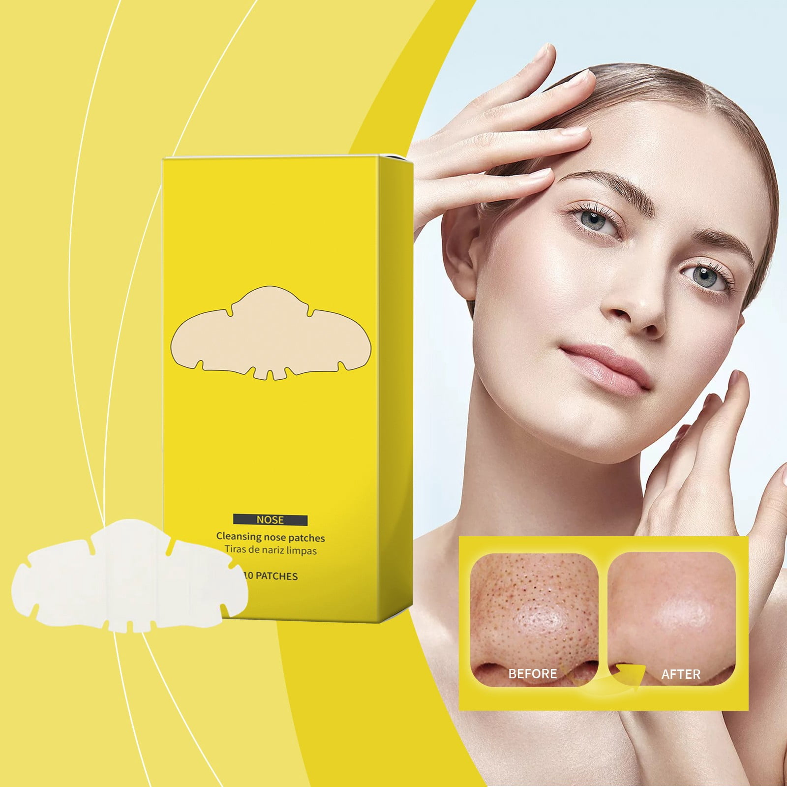 WIFKLSIIPG Deep Pore Cleansing Nose Strips Blackhead Remover for ...