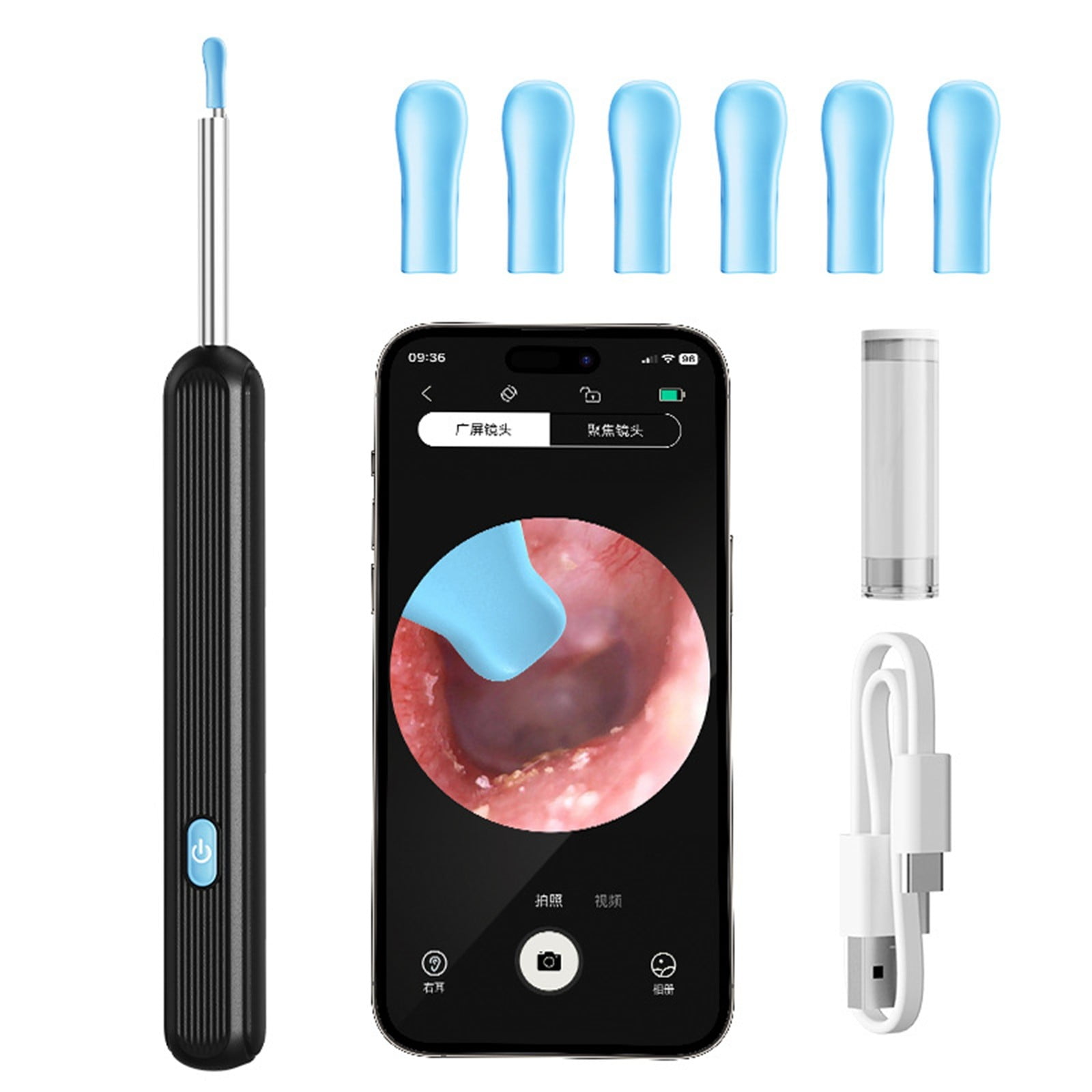 WIFKLSIIPG Ear Wax Removal Ear Cleaner with Camera Wireless Intelligent ...