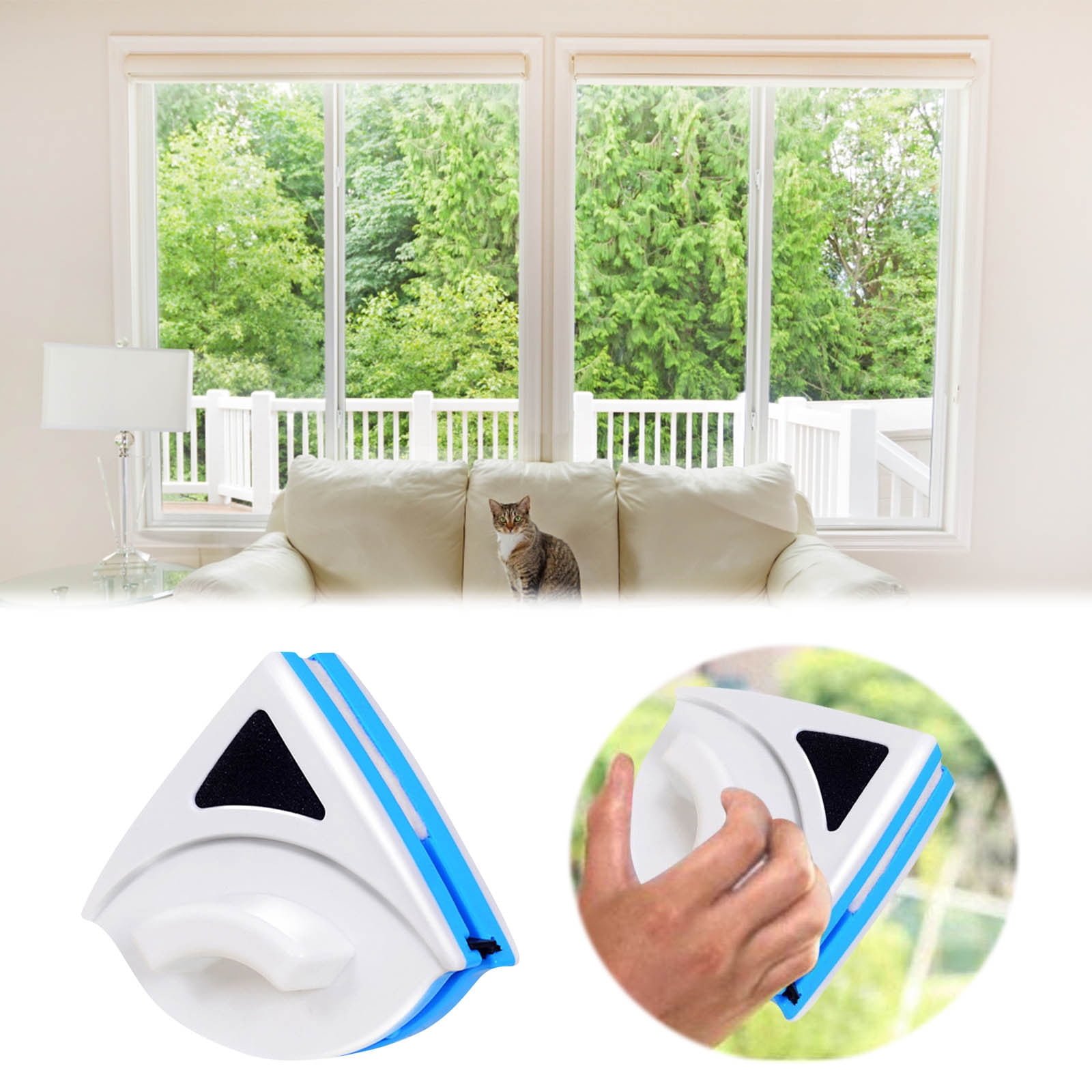 WIFKLSIIPG Efficient Convenient Glass Water Squeegee Cleaning Tool for ...