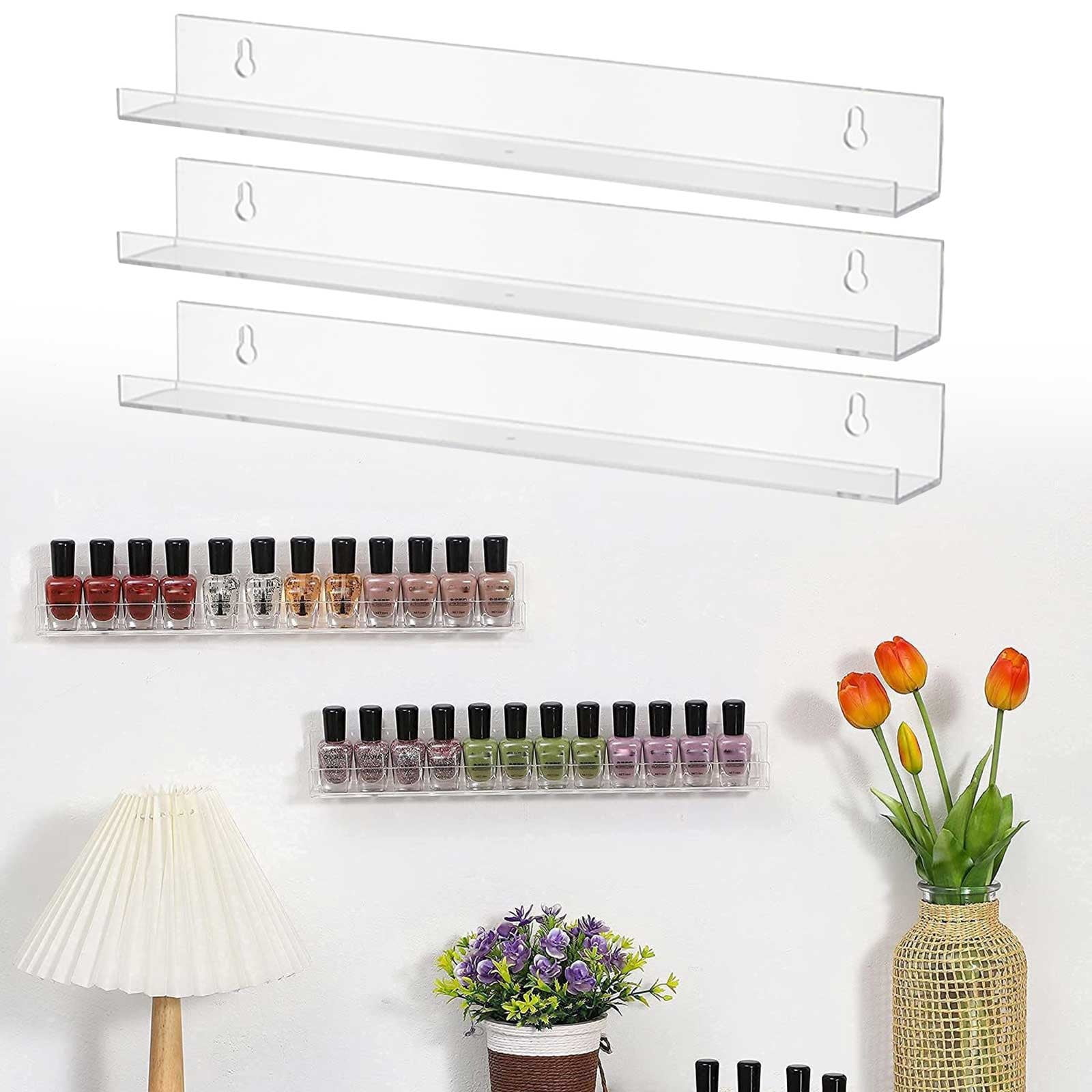 WIFKLSIIPG Elegant Acrylic Transparent Wall Mounted Display Shelf ...