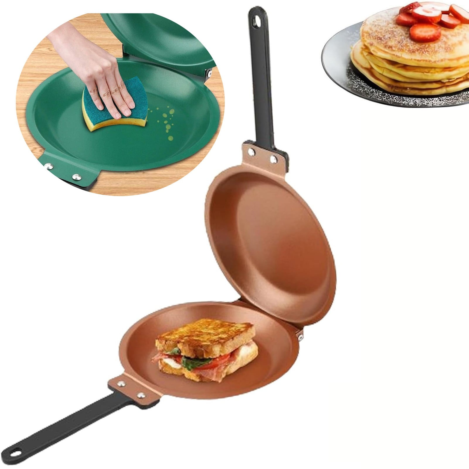 WIFKLSIIPG Flip Pancake Pan Flipmaster Pancake Pan Flipmaster Double ...