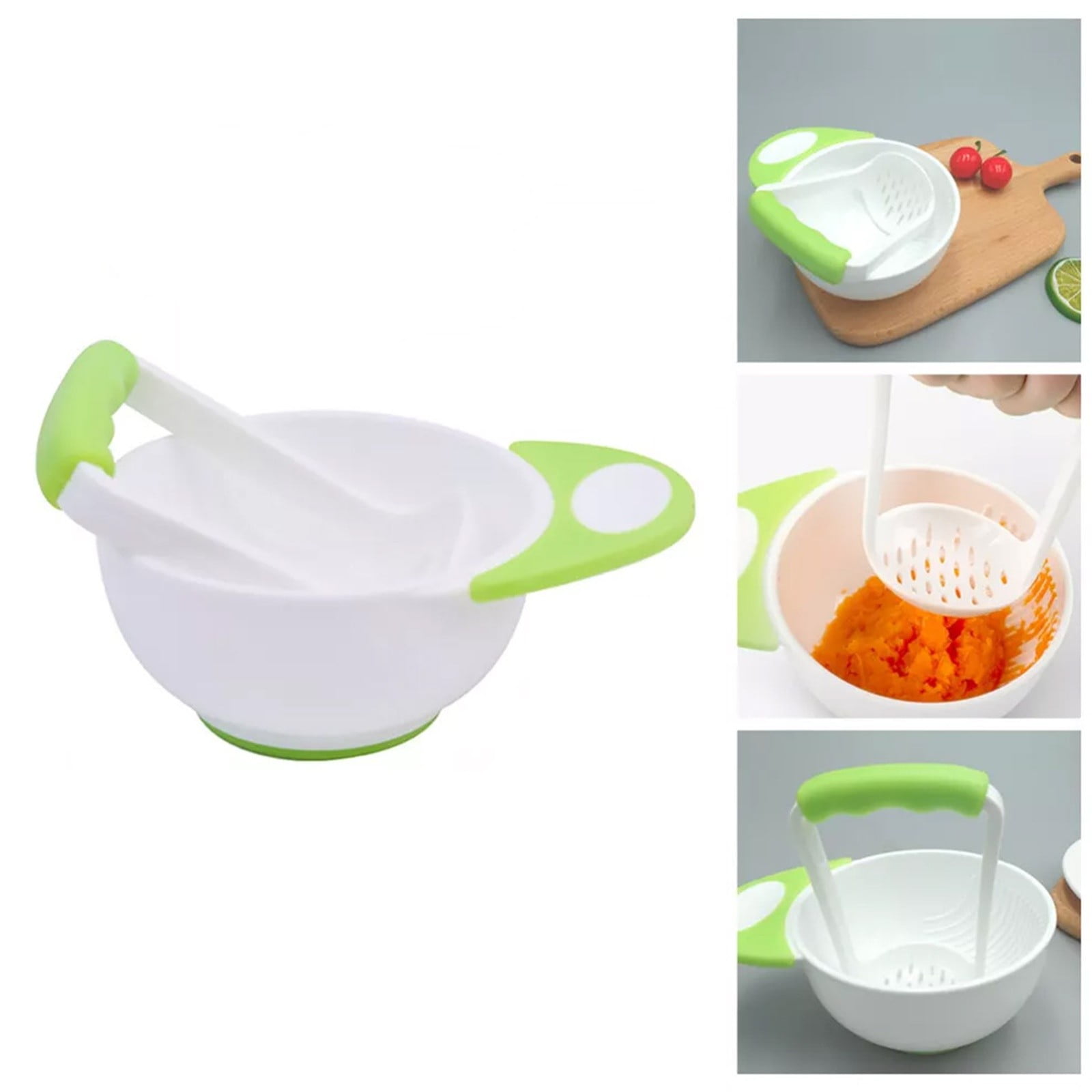WIFKLSIIPG Food Mash Bowl Mashing Bowl Food Masher Food Masher and Bowl ...