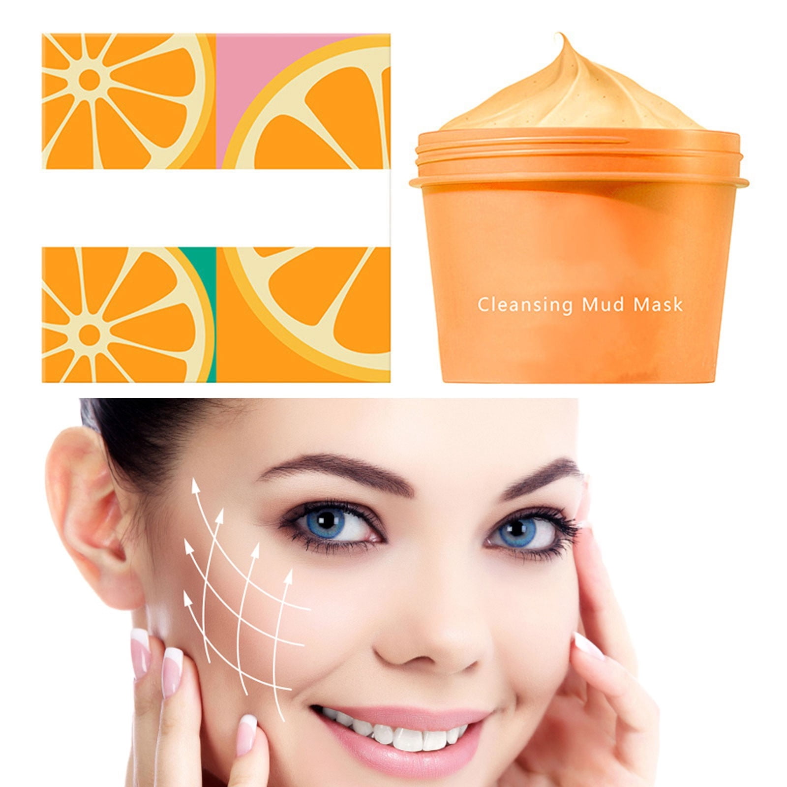 WIFKLSIIPG Fruit Mud Film Cleaning Oil Control Moisturizing Smear Type ...