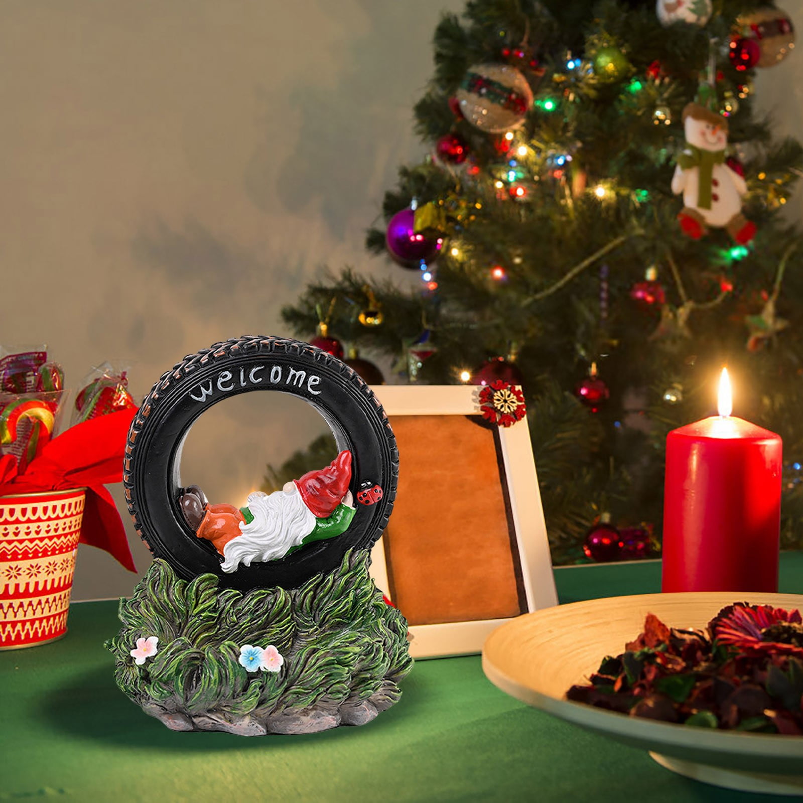 WIFKLSIIPG Goblin Resin Bird Feeder: Unique Design to Garden(Black ...