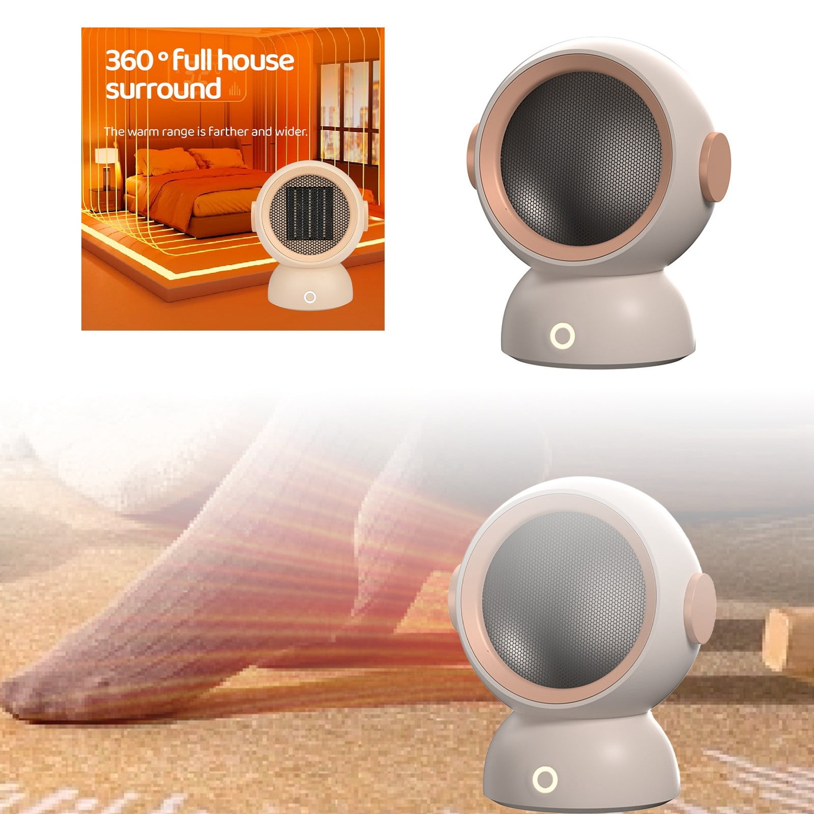 WIFKLSIIPG Heater Fast Heating High Power Desktop Heater Mini Small ...