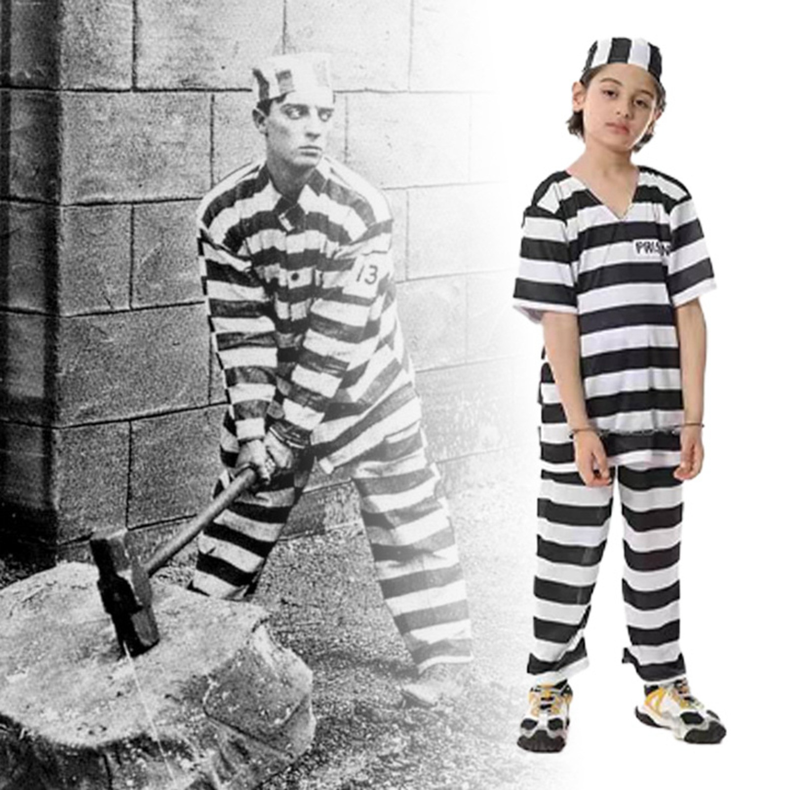 WIFKLSIIPG Kids's Clothing Prisoner Prison Toy Suitable for Kids ...